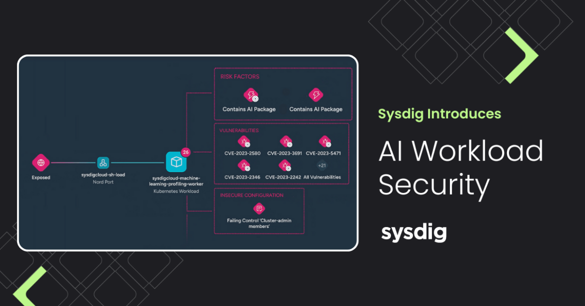 アクティブAIリスクを軽減するAIワークロードセキュリティを発表 Sysdig