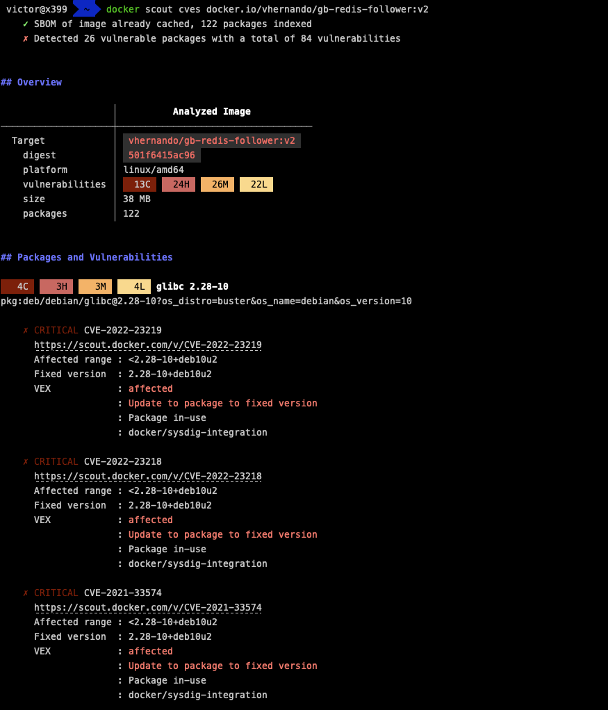 Docker Scout でランタイムインサイトを使用して脆弱性に優先順位を付ける Sysdig