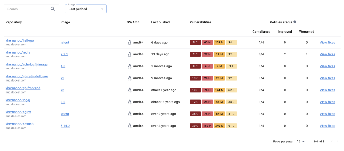 Docker Scout でランタイムインサイトを使用して脆弱性に優先順位を付ける Sysdig