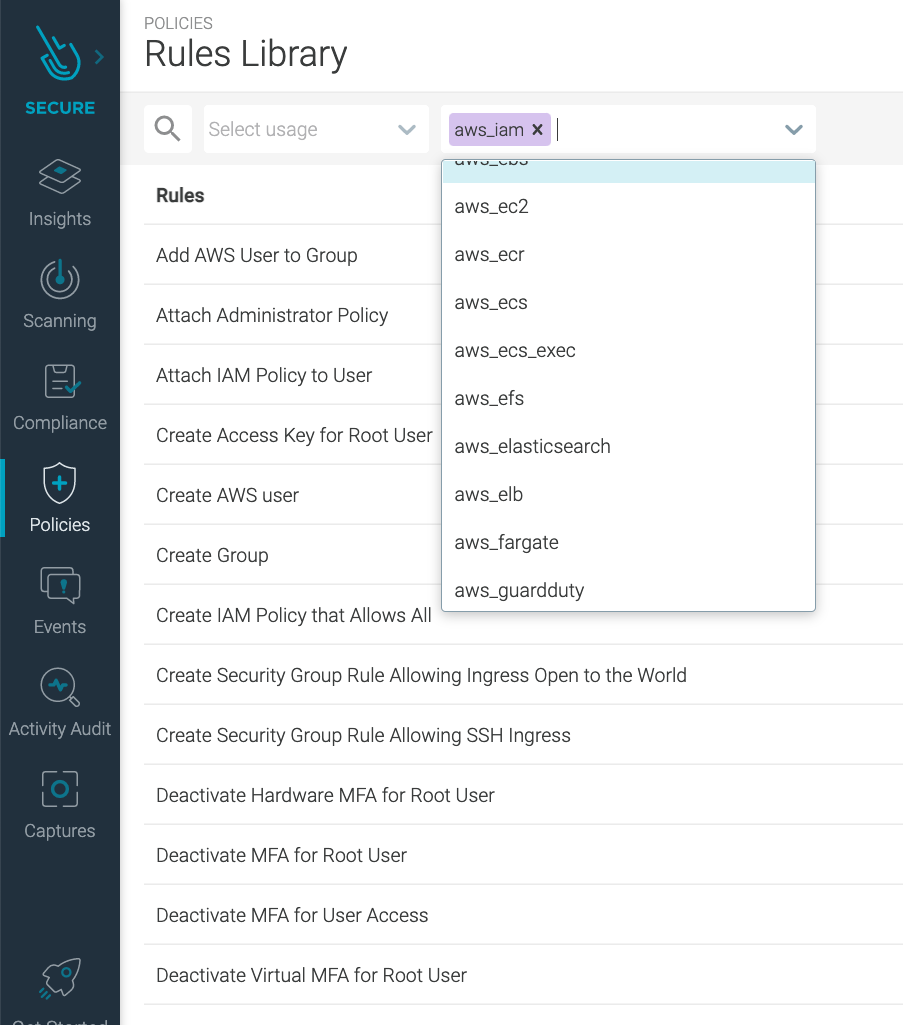 Sysdig SecureによるAWS IAMの保護 – Sysdig