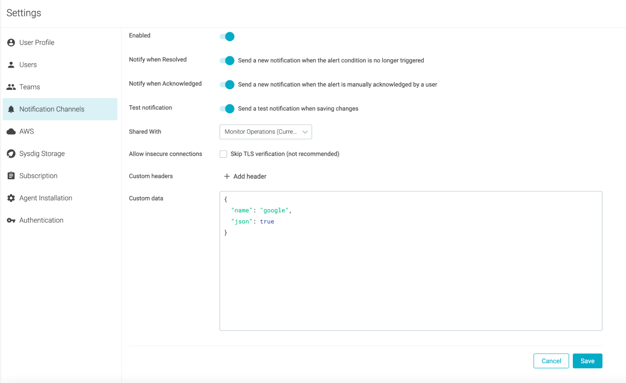 Sysdigの新機能 - 2021年11月 – Sysdig