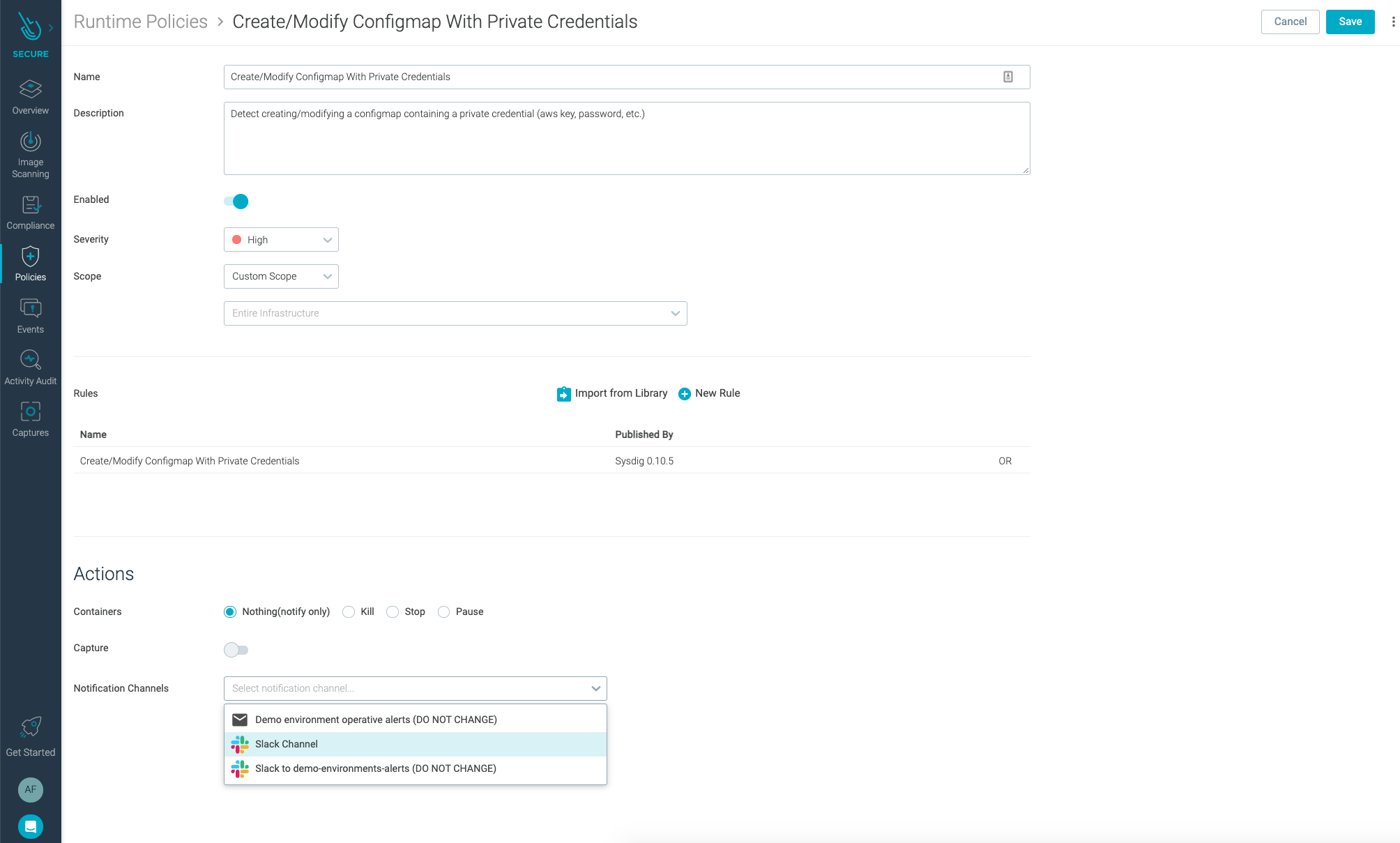 Falco Open-Source Cloud-Native Security Project | Sysdig
