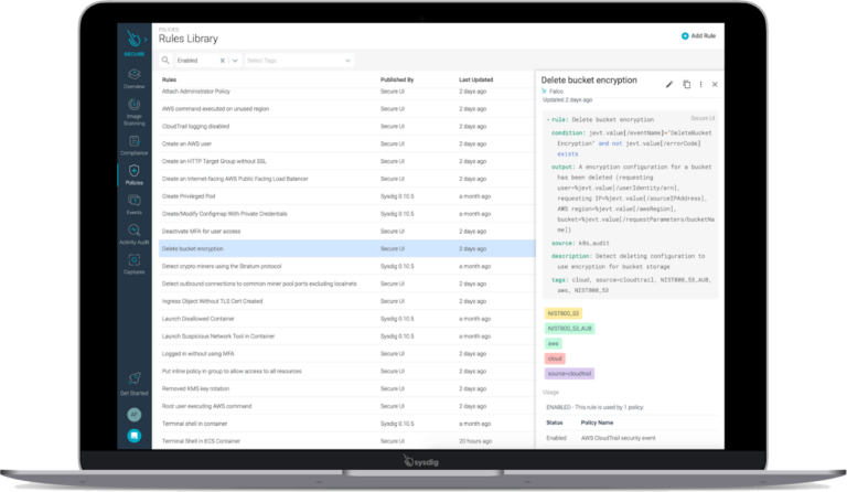 Falco Open-Source Cloud-Native Security Project | Sysdig