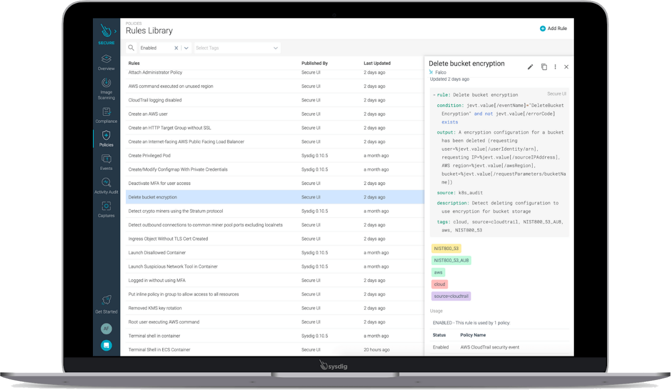 Falco Open-Source Cloud-Native Security Project | Sysdig